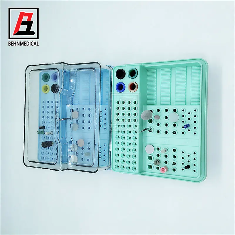 Multi-function Instrument Box Plastic Dental Disinfection Box For Burs ...