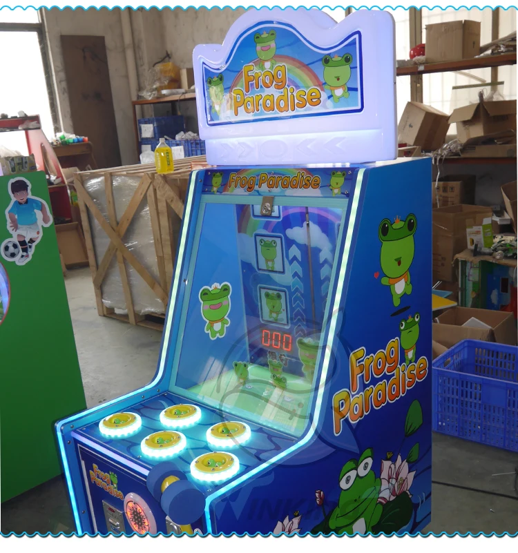 Frog Paradise Whack-a-Mole Coin Operated Arcade Machine