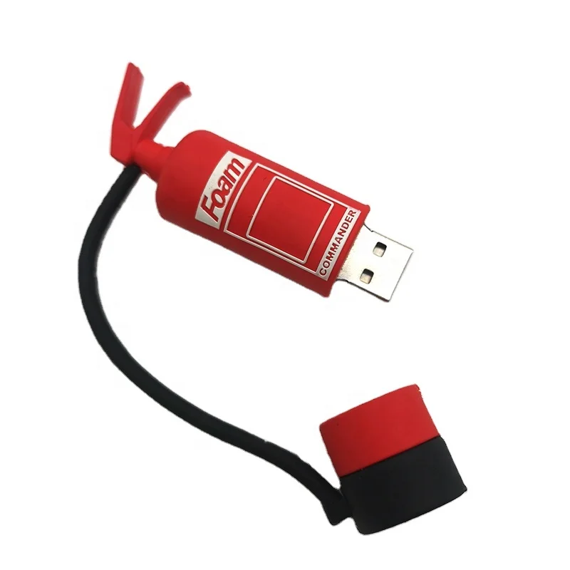 Customized PVC Latest Fire Extinguisher Design USB Flash Drive 1GB 2GB ...