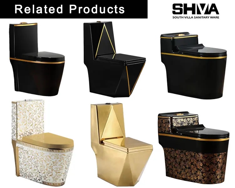 Chinese Luxury Black Silver Sanitary Ware Bathroom Ceramic Colored ...