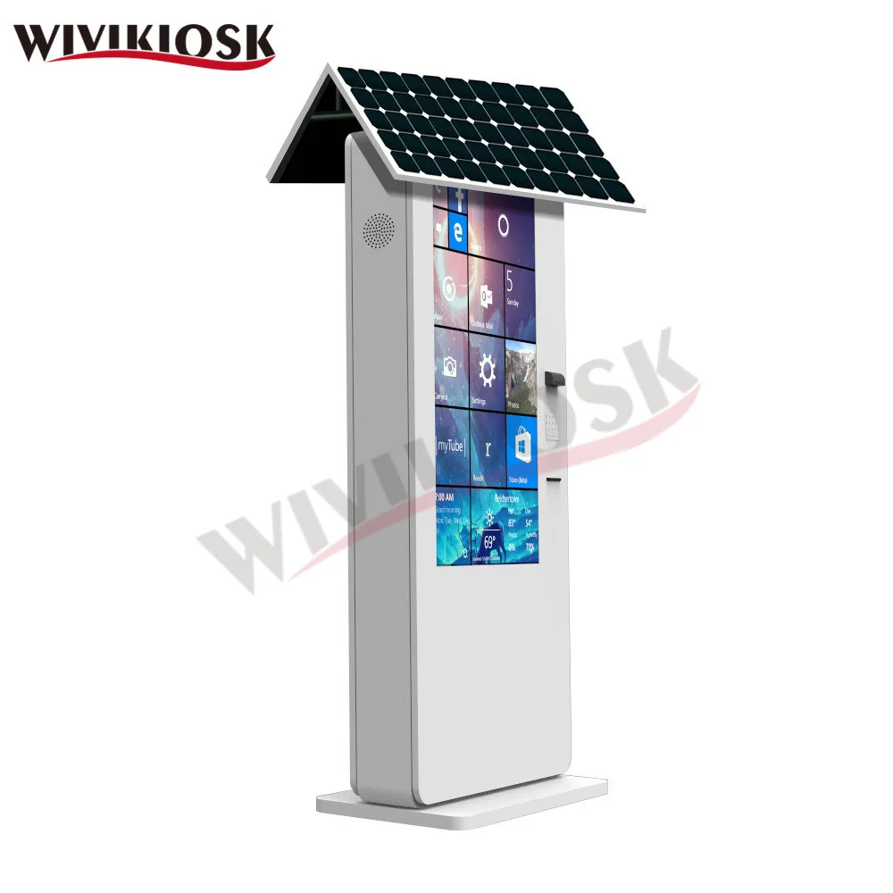 Solar Powered Kiosk - Efficient Outdoor Car Charging