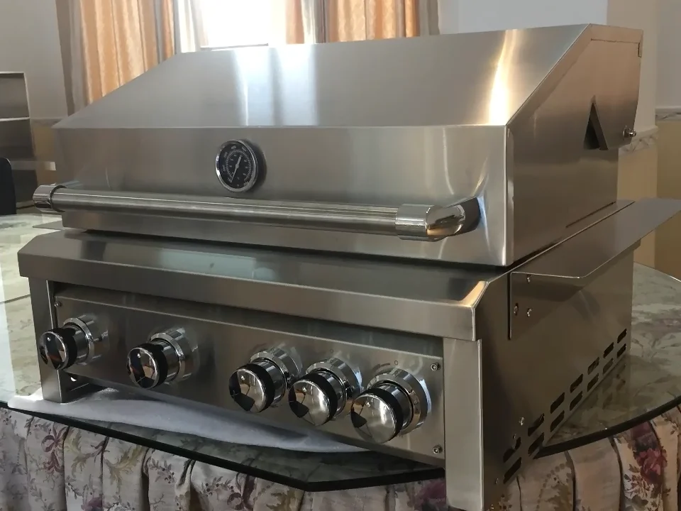 Hot Selling Natural Gas Bbq Grill Kitchen 5 Burners Stainless Steel ...