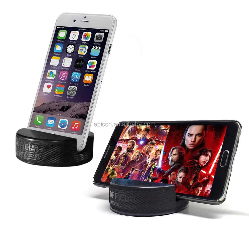 Indestructible Ice Hockey Puck Gift Cell Phone Stand Mobile Phone ...