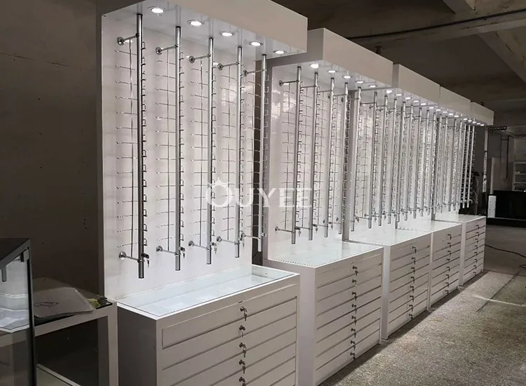 Standing Locking Sunglass Display Rack Led Wall Mounted Eyewear ...