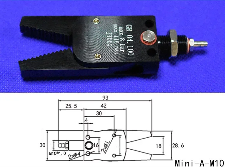 High Quality Pneumatic Clamps and Mini Grippers for Manipulators