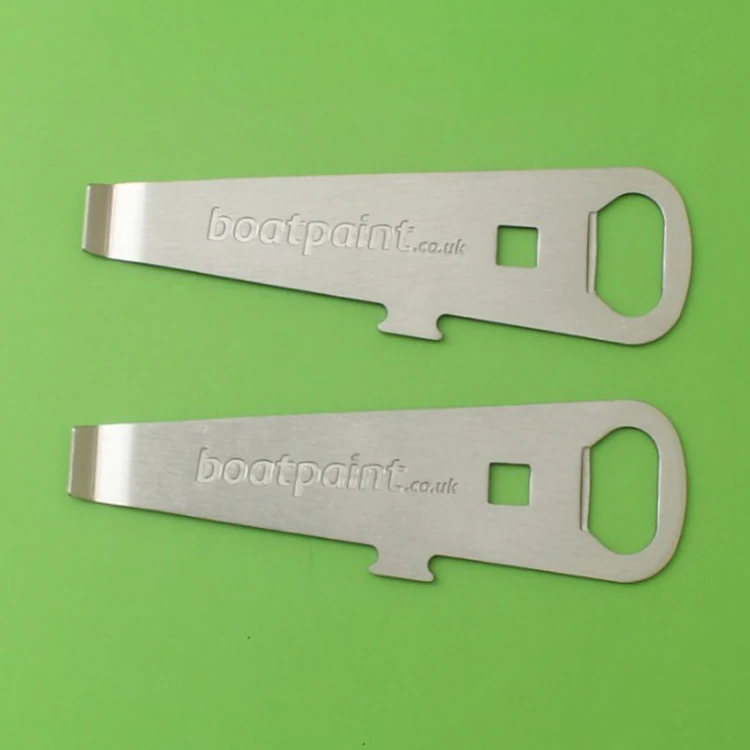 Customized Stamped Logo Paint Bottle Tin Can Opener Manual With Logo ...