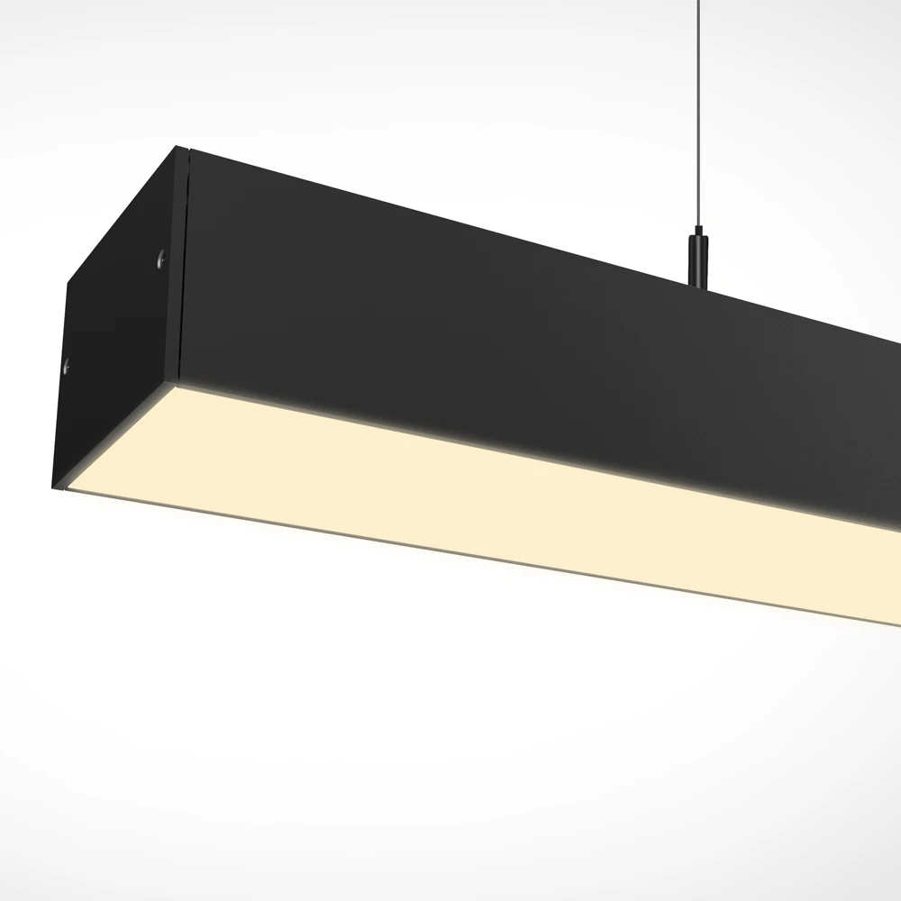 Black LED Diffuser - Linear Lighting Profile Solutions