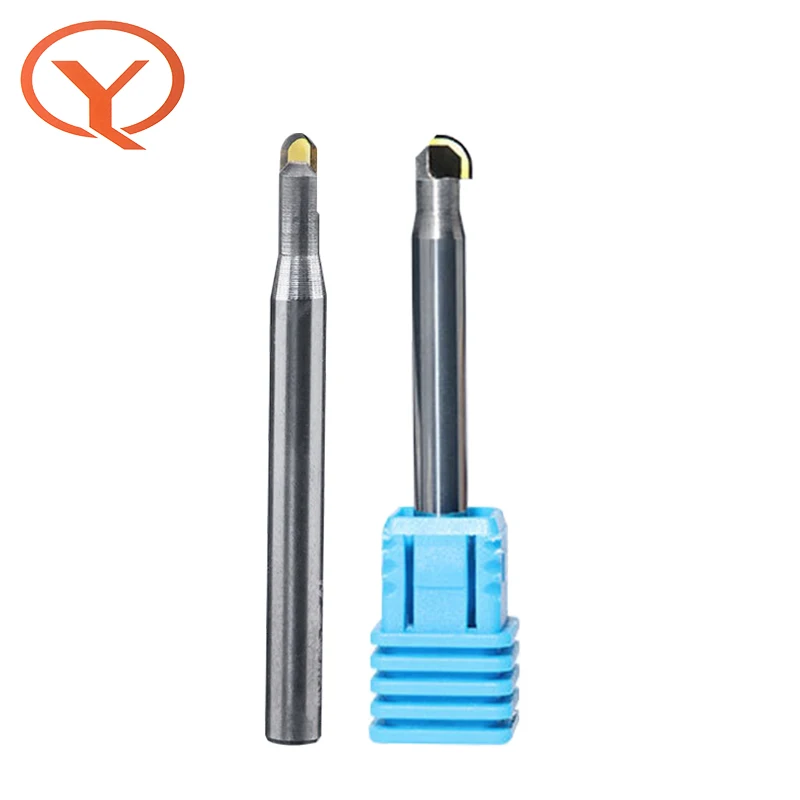 Qiye Mcd Ball Nose Milling Cutter End Mill For Non-ferrous Metal ...