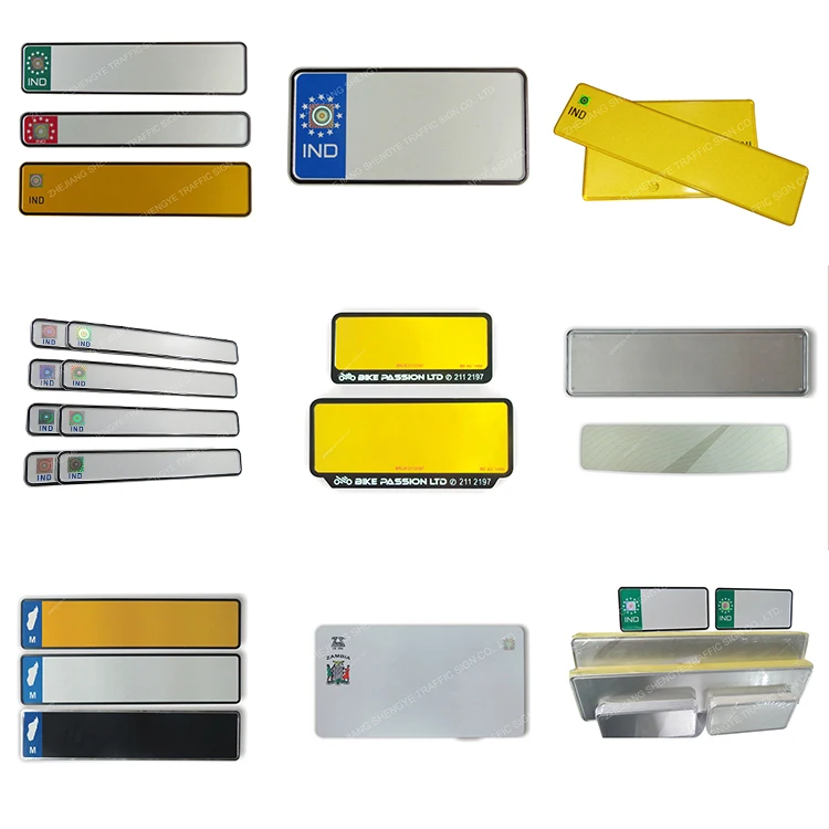 Cheap Custom Reflective License Plate Numbers in India