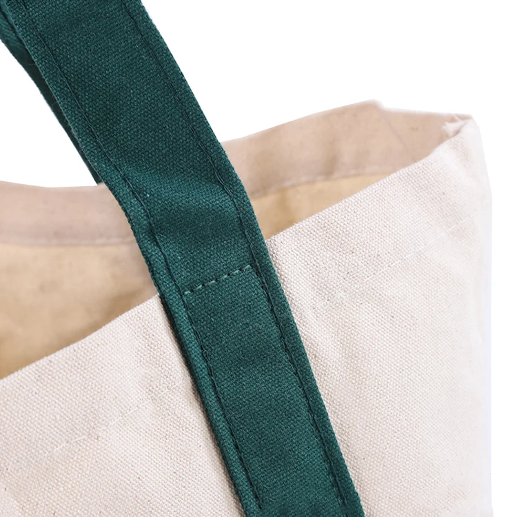 Extra Large Blank Heavy Duty Custom Multi Pocket Bag Tote Canvas Green ...