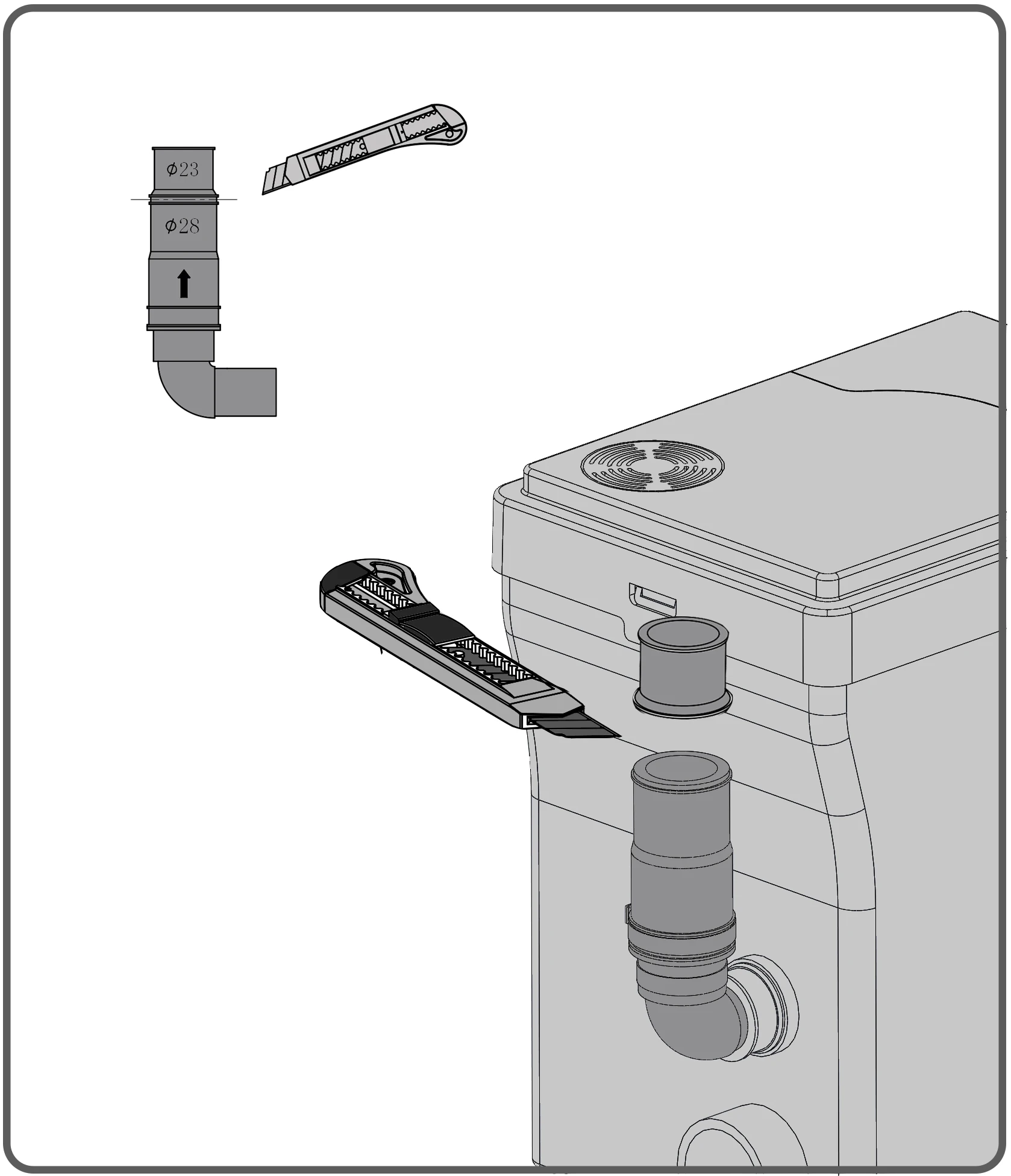 Homac Eco Compact Sanitary Lifting Wc Macerator Pump For Toilet Sink ...