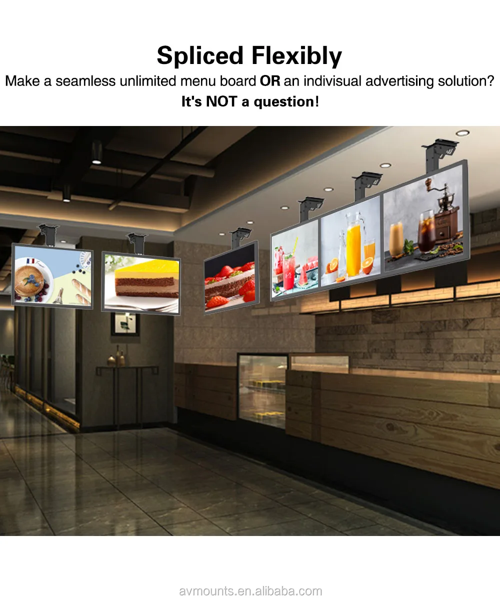 Seamless Multiscreen Flip Down Counter Ceiling Video Wall Mount - Buy ...