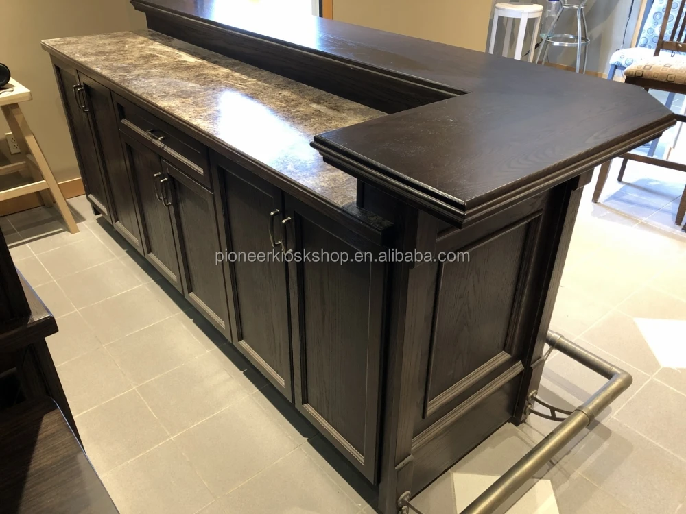 Luxury Moveable Commercial Modern Wooden Bar Counter
