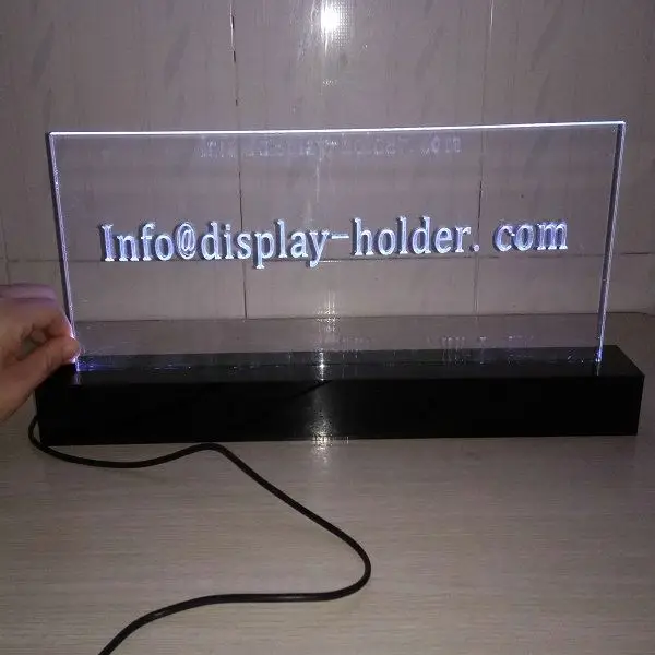 Custom Illuminated LED Free Standing Sign - Acrylic LED Display