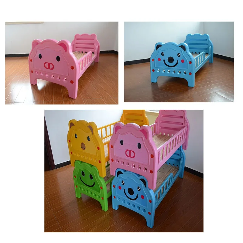 Kids Plastic Beds Preschool Nursery Stackable Sleeping Beds Single Kids ...
