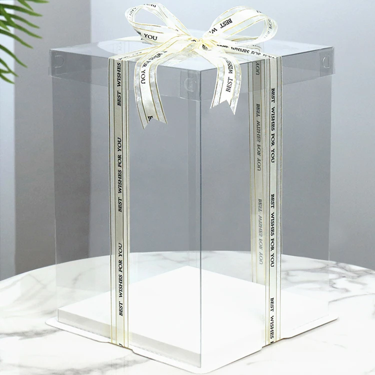Wholesale Bakery Cake High Quality Packaging - Transparent Cake Box