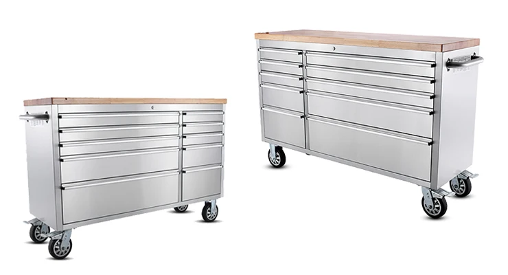 55 Inch Stainless Steel Tool Box with 4 Wheels - Bunnings Ultimate Storage