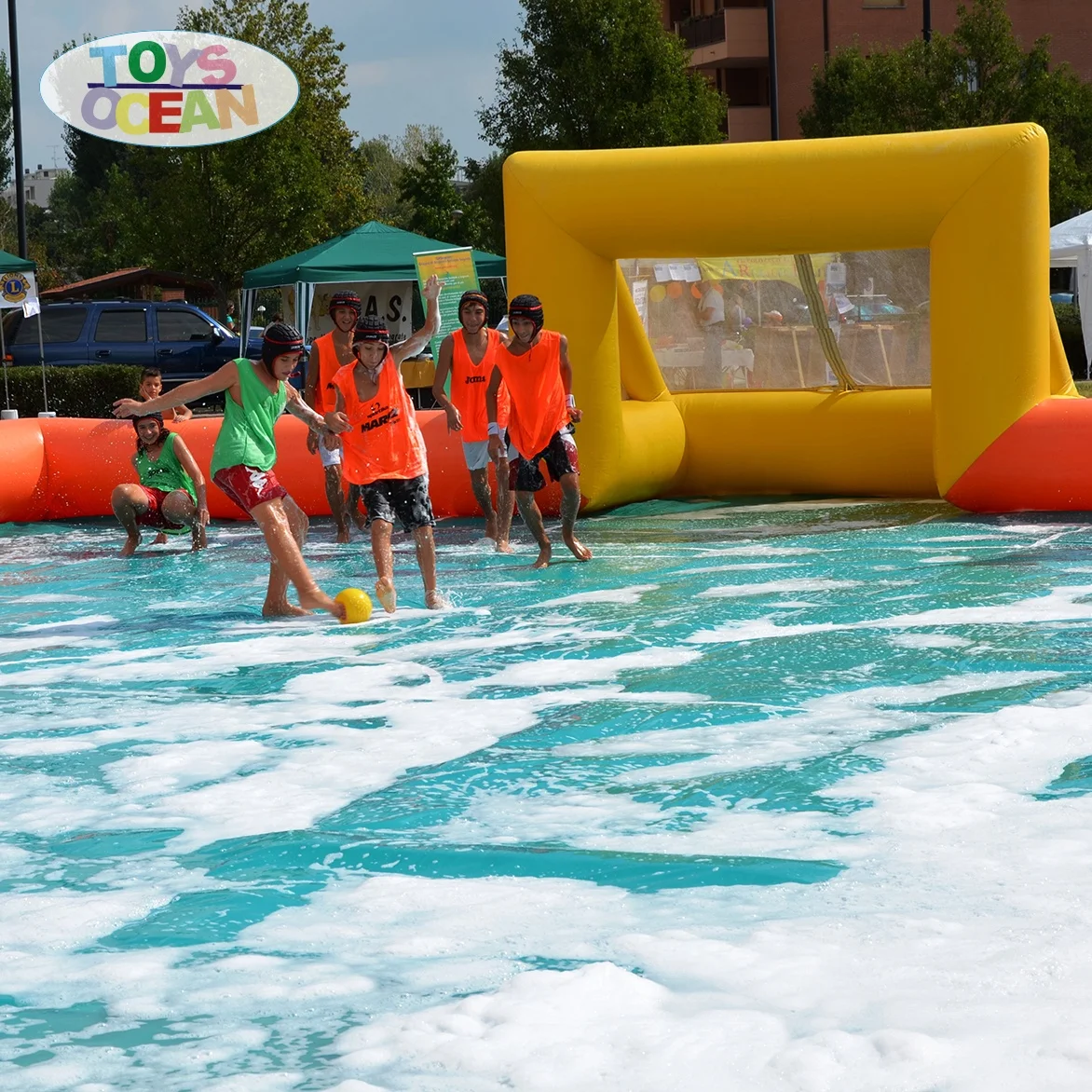 Inflatable Soap Sport Area Water Soccer Football Field For Sale - Buy ...