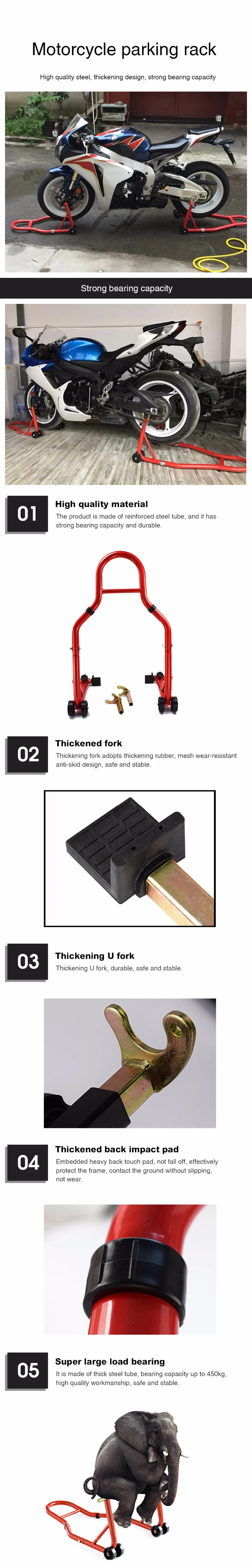 Motorcycle Parking Rack Motorcycle Front And Rear Wheel Parking Rack ...