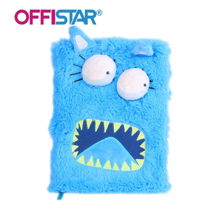 Soft Cute Blue Fur Office Notebook Stationary Notebook A4 A5 For Gift ...
