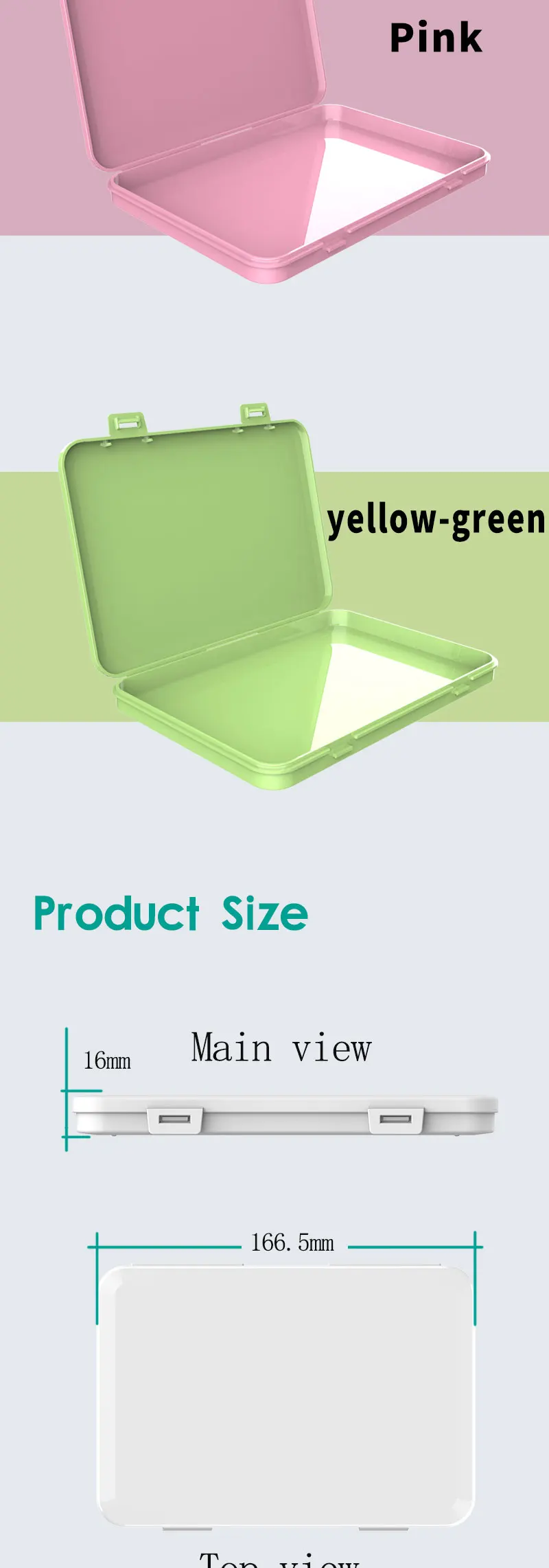 New Multi-color Mask Storage Box Pp N95 Mask Holder Small Foldable ...