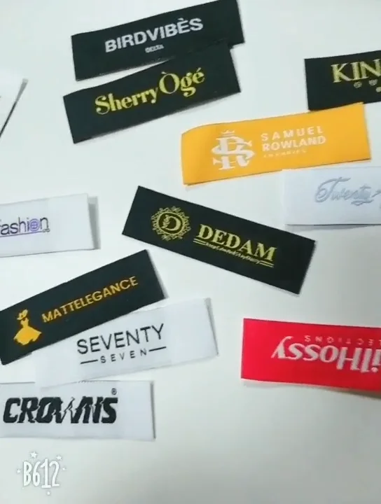 Custom Printed Satin 100% Polyester Clothing Wash Care Label For T ...