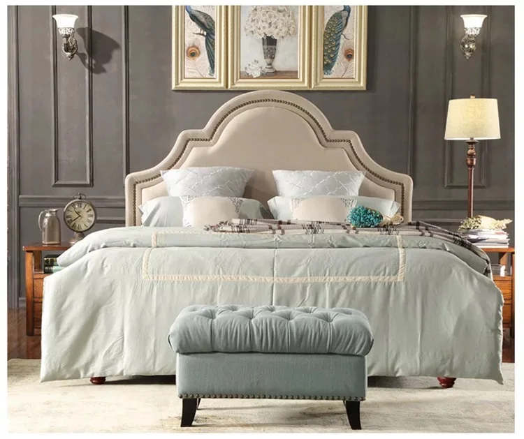 Latest Double Bed Design Germany Bed - High Grade A Wood