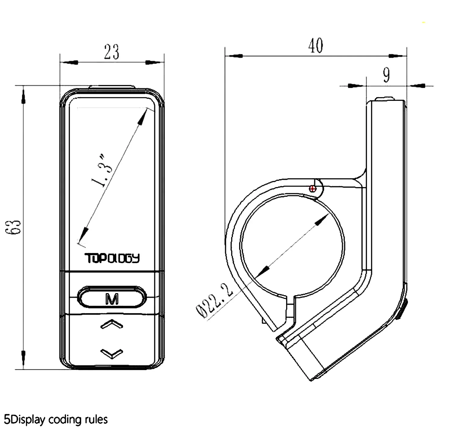 Greenpedel Bafang SW102 Ebike LCD Display - Ultralight & Versatile