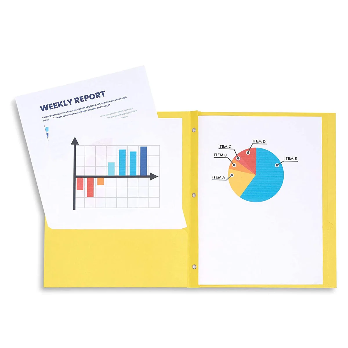 Beragam warna Folder portofolio kertas A4 dengan dua kantong 100/kotak ...