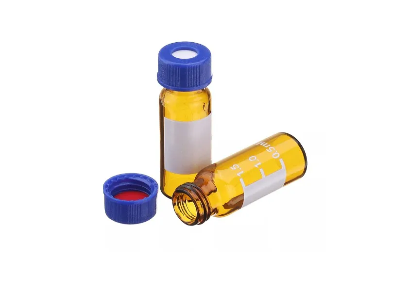 2ml Hplc Chromatographic Glass Vial Clear And Amber Color With Caps And ...