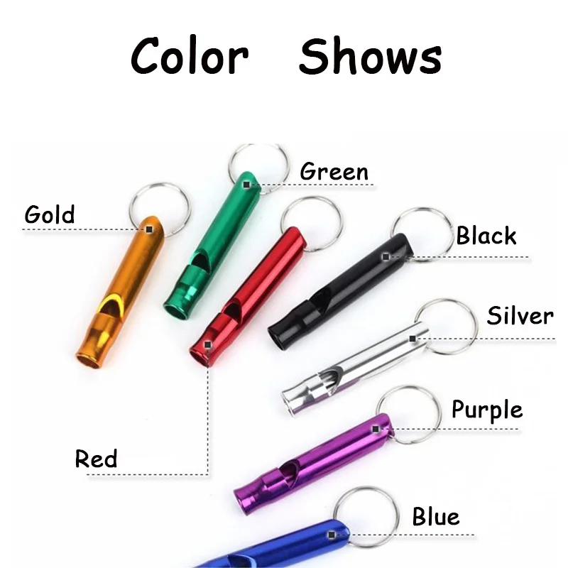 Custom Metal Emergency Whistle Self Defense For Anti Rape Colorful ...