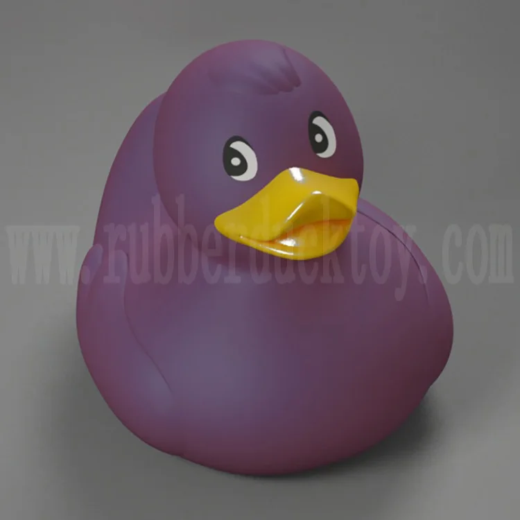 7cm Promotional Purple Rubber Duck - Squeaky Bath Toy