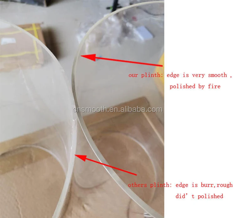 Acrylic Clear Round Column Plinth for Wedding Decoration