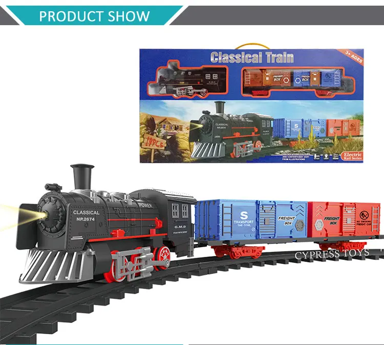 Classical Toy Train Plastic Electric Toy Train Sets Train Track Toys ...