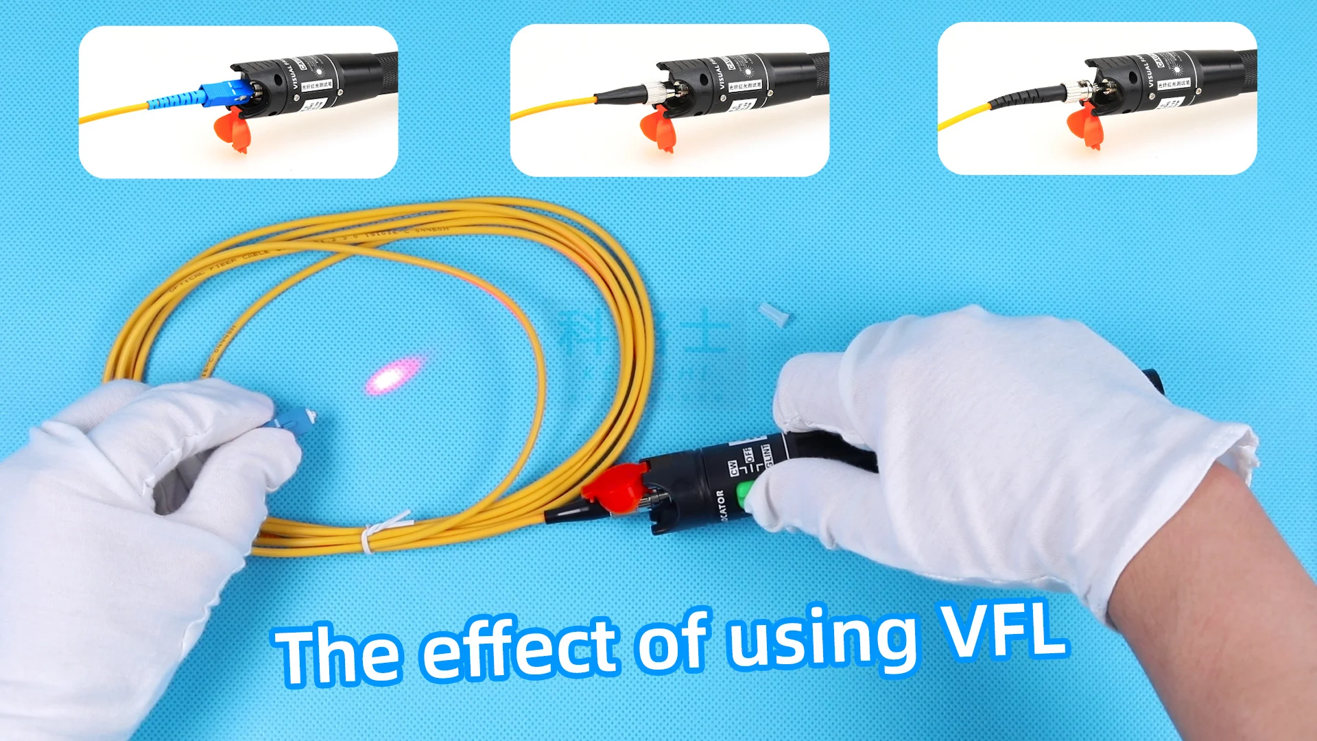 20mw Visual Fault Locator Red Light Source 20km Optical Fiber Cable ...