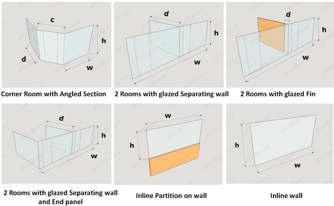 Office Glass Partition - Lightweight 10mm Tempered Panels