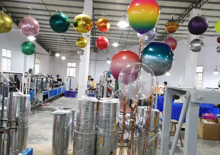 Balloon on a Stick - 4D Sphere Foil Balloon for Parties