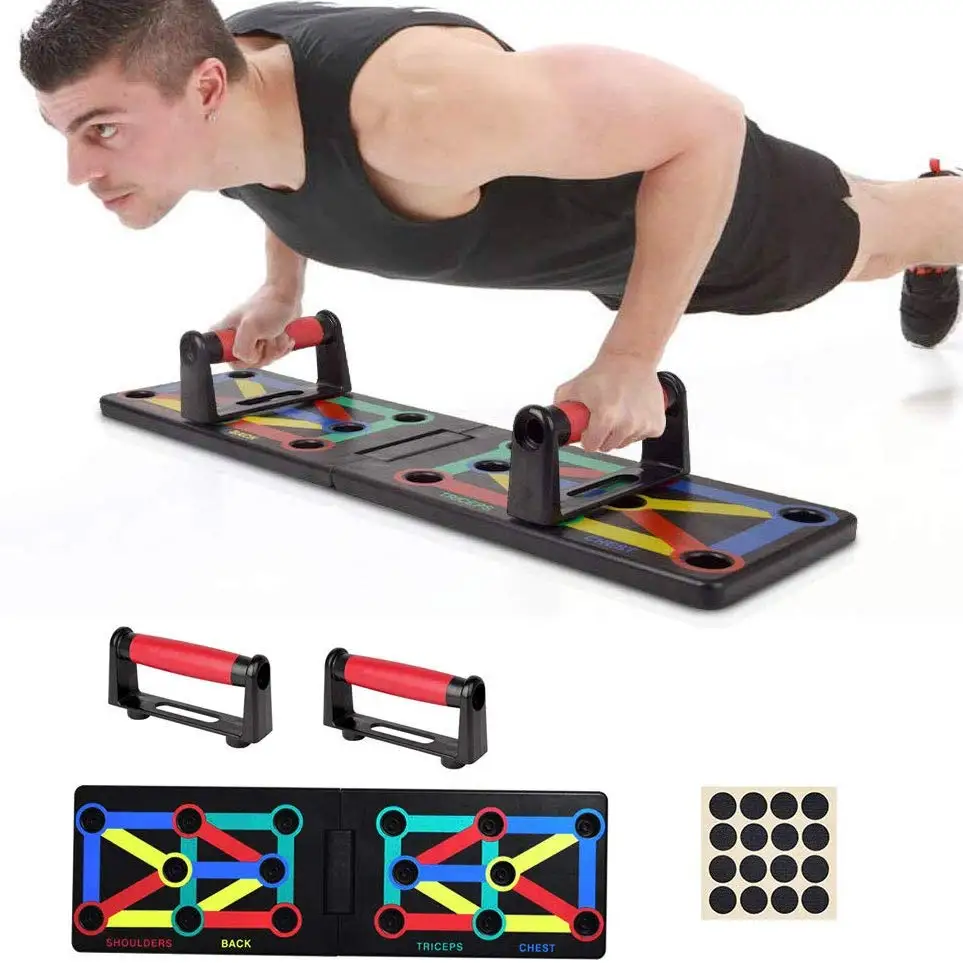 9 In 1 Push Ups Stands Rack Board Exercise Muscle Trainer Push Up Stand ...
