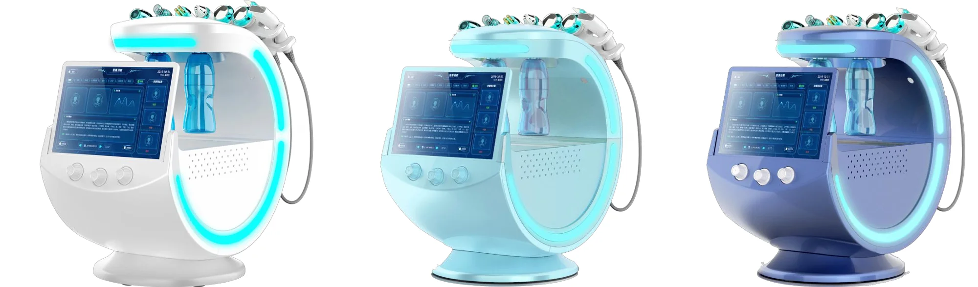 2020 Multifunction Smart Ice Blue Ultrasonic Rf Aqua Skin Scrubber ...