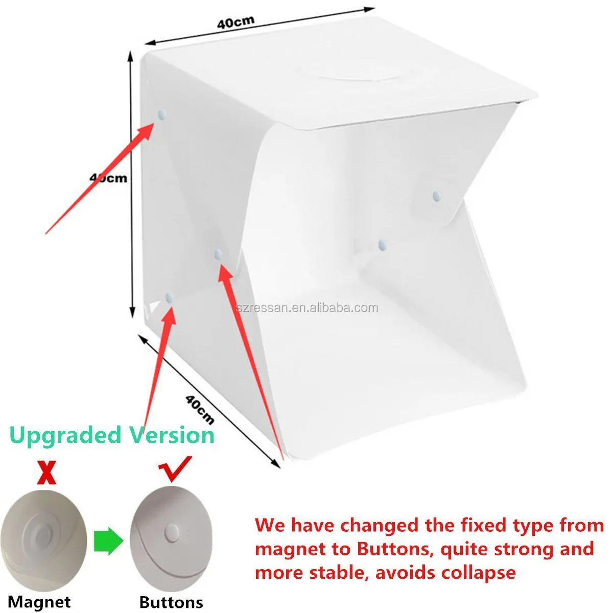 Folding Portable Led Mini Studio Flexible Light Box Photo Studio ...