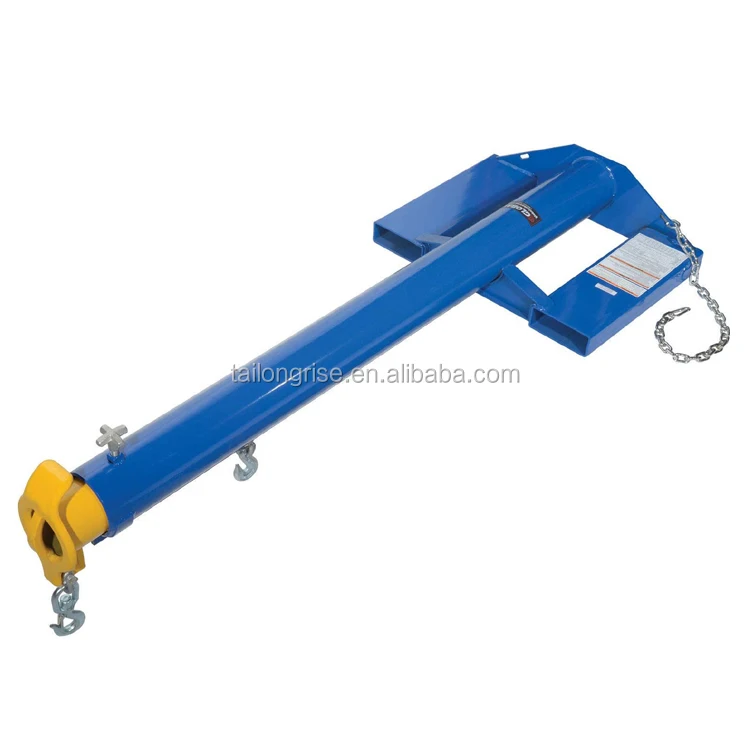 Forklift Telescoping Jib Boom Crane - 4,000lbs Capacity