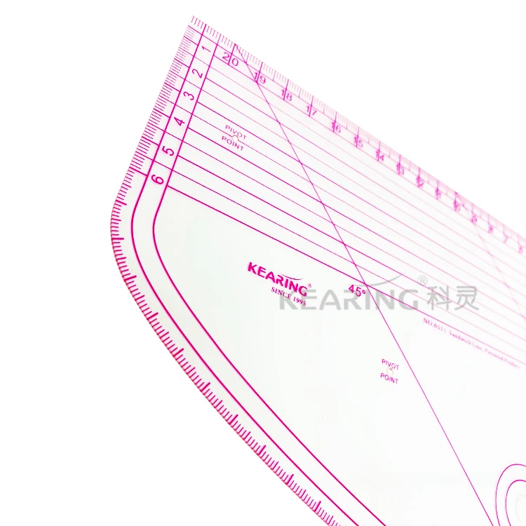 Kearing Pattern Master Ruler - Transparent & Flexible