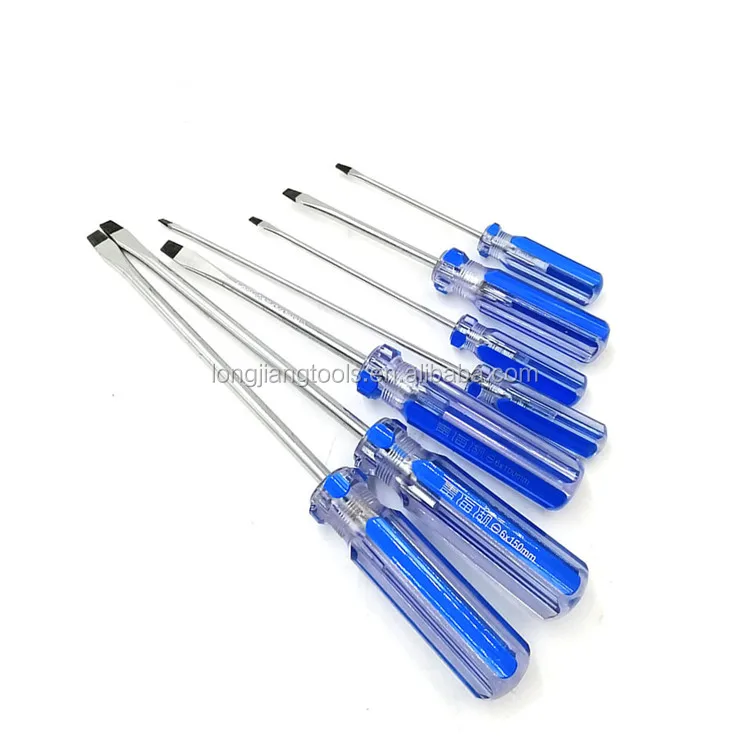 Factory Transparent Clear Plastic Handle Screwdriver With Black Head ...