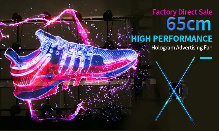 65cm RGB LED Fan Hologram Projector - 3D Holographic Fan Wall