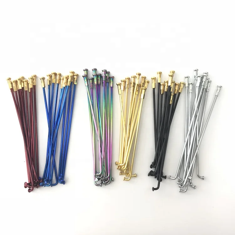 Stainless Steel Colored Motorcycle Wheel Rims Spoke And Nipple For Gold ...