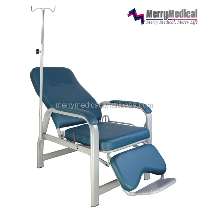 Heavy Duty Medical Manual Transfusion Chairs With Footrest And Leg Rest ...