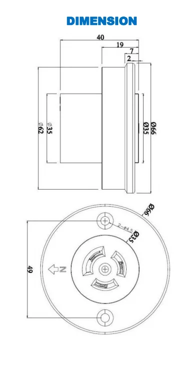 3pin Photocell Base Mounting Nema Receptacle for Automatic Lighting ...