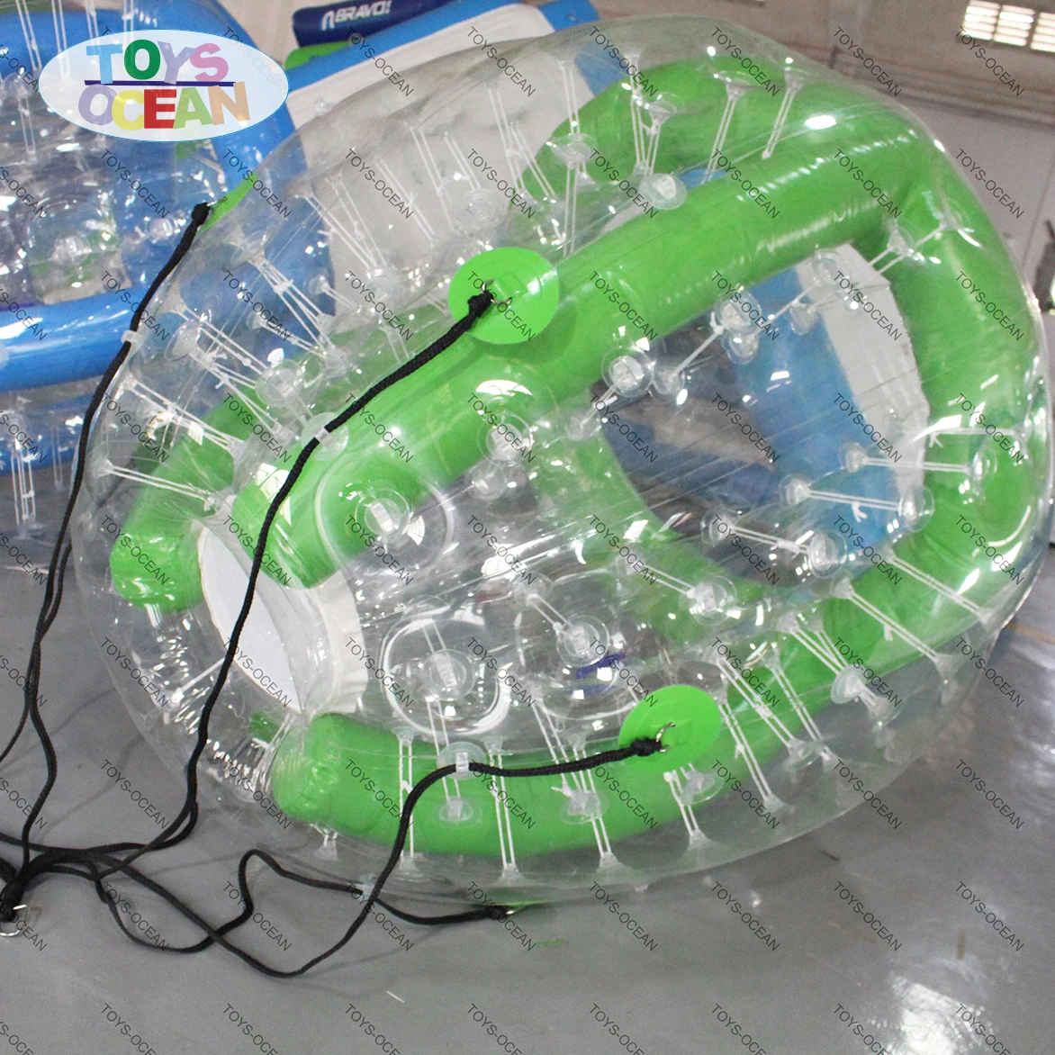 Excited Sport Towable Inflatable Barf Ball Transparent And Red For ...