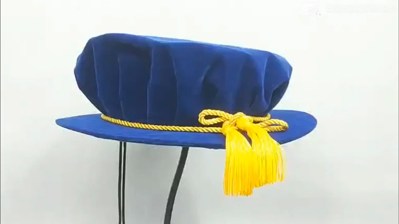 Blue Velvet Phd Tudor Bonnets With Gold Cords Doctoral Tudor Bonnets ...