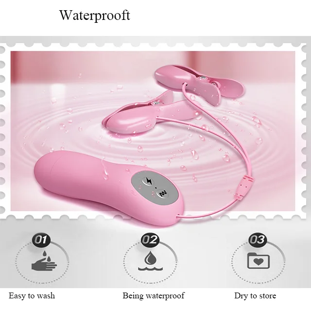 Sex Product 7 Frequency Vibrating Breast Clip Clitoris Clamp For Women